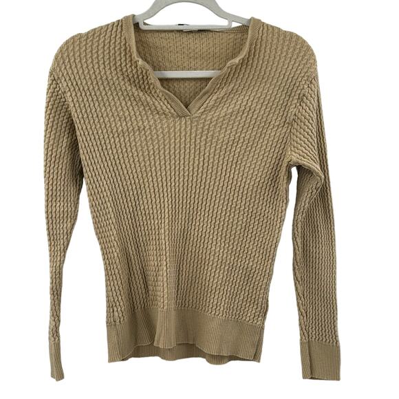 Vintage | Tops | Vintage Revillon Paris Cream Cable Knit Long Sleeve ...